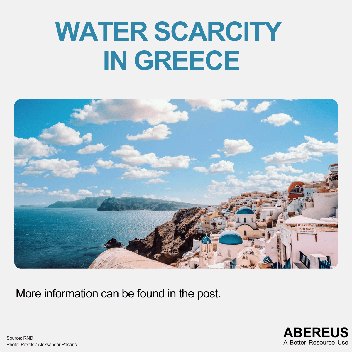 Water Scarcity in Greece | ABEREUS - A Better Resource Use