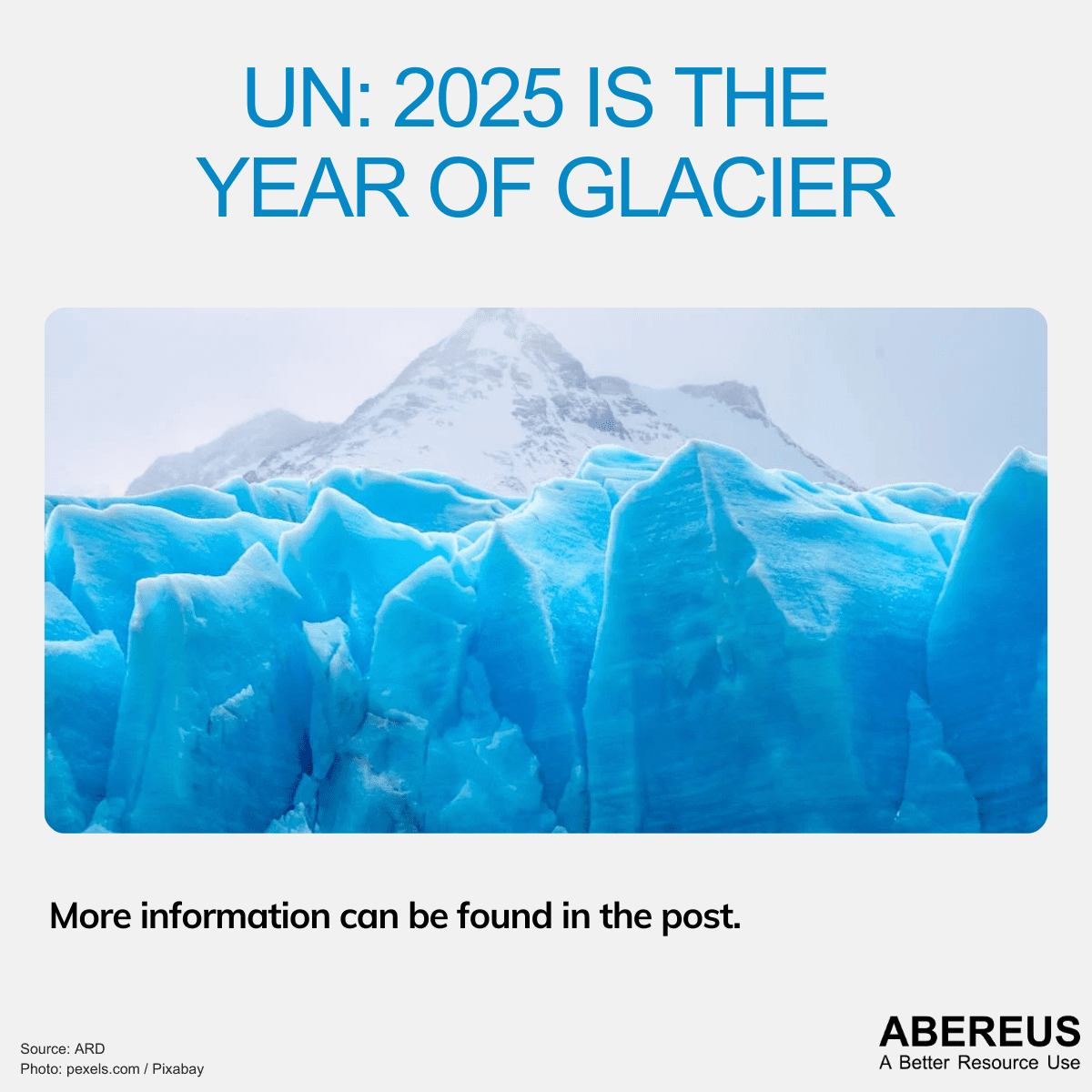 UN: 2025 is the year of glacier | ABEREUS - A Better Resource Use
